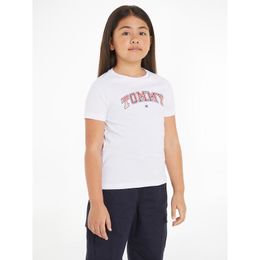 Tommy Hilfiger Kurzarmshirt »VARSIY FOIL REG TEE SS« Kinder bis 16 Jahre mit Logoprägung White 6 (116) 6 (116) Shirt von Tommy Hilfiger für Mädchen