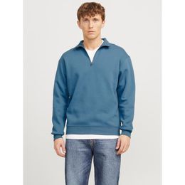 Jack & Jones JACK & JONES Sweatshirt »JJEBRADLEY SWEAT HALF ZIP NOOS« mit Troyer Kragen Oceanview XS XS Herren-Sweatshirt von Jack & Jones