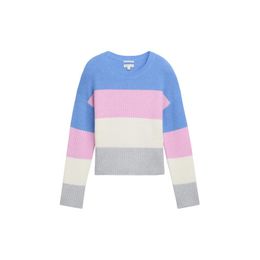 Tom Tailor Strickpullover mit Colour Blocking bold multicolor stripe blue 152 152 Pullover von Tom Tailor Kids