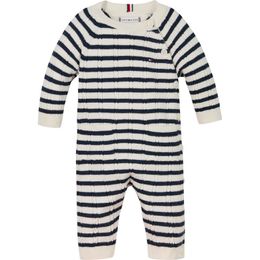 Tommy Hilfiger Body &raquo;CABLE KNITTED COVERALL GIFTBOX&laquo; mit Zopfmuster, mit Streifen Dark Night Navy 68 - N-Gr N-Gr 68 Body von Tommy Hilfiger