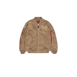 Alpha Industries Bomberjacke »MA-1 Core W« taupe XS/S XS/S Flight Nylon Stoff