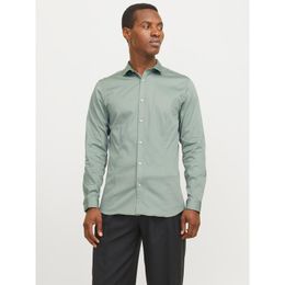 Jack & Jones JACK & JONES Langarmhemd »JJPRPARMA SHIRT L/S NOOS« mit Hemdkragen Iceberg Green Fit:SUPER SLIM XS - N-Gr N-Gr XS Businesshemd von Jack & Jones