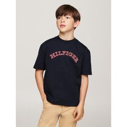 Tommy Hilfiger Kurzarmshirt &raquo;MONOTYPE EMBROIDERED REG TEE SS&laquo; mit Logo-Stickerei desert sky 4 (104) 4 (104) Abgestepptes Rumpfabschluss und Kurzarm...