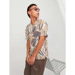 Jack & Jones JACK & JONES Hawaiihemd »JPRBLAPALMA RESORT SHIRT S/S SN« travertime S - N-Gr N-Gr S Hawaiihemd von Jack & Jones