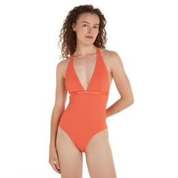 Tommy Hilfiger Swimwear Badeanzug »HALTER ONE PIECE RP (EXT SIZES)« in großen Größen Mosaic Vermillion XL (42/44) - N-Gr N-Gr XL (42/44) Badeanzug...