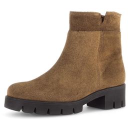 Gabor Stiefelette, Blockabsatz, Boots, Chunky-Boots mit Innenrei&szlig;verschluss cognac 40 40 Stiefelette mit dezenten Ziern&auml;hten