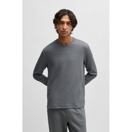HUGO UNDERWEAR Pyjamaoberteil &raquo;Austin LS Shirt&laquo; Open Grey 086 L L Langarmshirt von Hugo