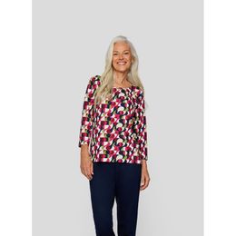 Rabe 3/4-Arm-Shirt mit grafischem Muster rubin 42 42 Shirt von Rabe