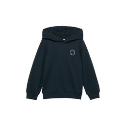 s.Oliver JUNIOR Kapuzensweatshirt, mit Logo-Print blue 104/110 104/110 Kapuzenweater von s.Oliver Junior