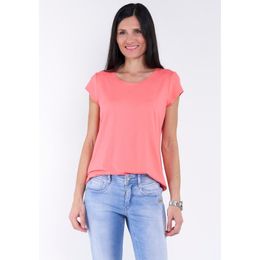 Seidel Moden T-Shirt mit Kappen&auml;rmel, MADE IN GERMANY apricot 52 52 Basic T-Shirt von Seidel Moden