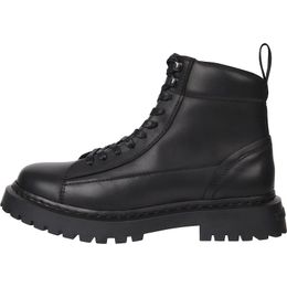 Tommy Jeans Schnürstiefelette »TJM LACE UP BOOT«, Blockabsatz, Schnürboots in derber Optik schwarz 44 44 Lässige Stiefelette mit Profilsohle