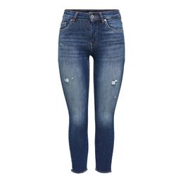 Only Skinny-fit-Jeans »ONLBLUSH MW SK RW ANK DNM REA« Dark Blue denim XS (34) - Länge 32 Länge 32 XS (34) Knöchellange Jeans von Only