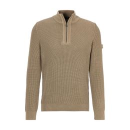JOOP JEANS Strickpullover »Henrio« mit Reißverschluss Open Brown XXL XXL Pullover mit Reißverschluss am Kragen von JOOP! JEANS