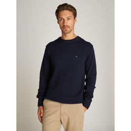 Tommy Hilfiger Strickpullover »CHUNKY COTTON C NECK« mit Logosrickerei Desert Sky 3XL 3XL Pullover von Tommy Hilfiger
