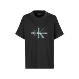Calvin Klein Jeans Plus T-Shirt »PLUS TEXTURED MONOLOGO TEE« mit Rundhalsausschnitt Ck Black 6XL (64) 6XL (64) T-Shirt von Calvin Klein Jeans Plus