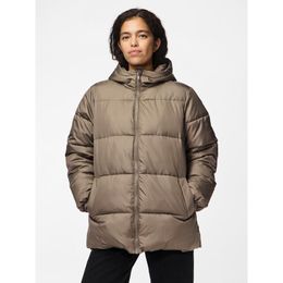Pieces Steppjacke »PCMADDIE PUFFER JACKET NOOS BC« mit Kapuze Morel M M Kurze Pufferjacke von Pieces
