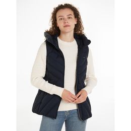 Tommy Hilfiger Steppweste »CHEVRON MW PADDED VEST«, mit mittelstarker Wattierung und Markenlabel Desert Sky M (38)