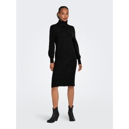 Only Strickkleid »ONLSASHA L/S ROLLNECK DRESS NCA KNT« mit Rollkragen und langen Puffärmeln Black L (40) - N-Gr N-Gr L (40) Pflegeleichtes...