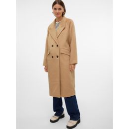 Véro Moda VERO MODA Langmantel »VMHARPER LONG WOOL COAT GA NOOS« mit Wollanteil Tigers Eye M M Mantel von Vero Moda
