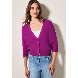 Cecil Cardigan mit Struktur und Knopfleiste anemone pink XXL (46) XXL (46) Sommerliche Strickjacke von Cecil