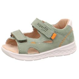 Superfit Sandale »LAGOON WMS: Mittel«, Sommerschuh, Klettschuh, Sandalette mit Klett hellgrün-orange 22 22 Sportliche Baby Sandale mit Ziernaht