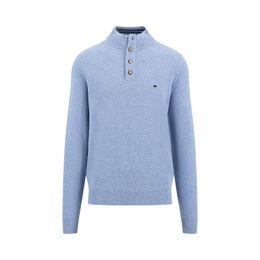 Fynch-Hatton Strickpullover mit Troyer-Kragen cloud blue XXL XXL Troyer von Fynch-Hatton
