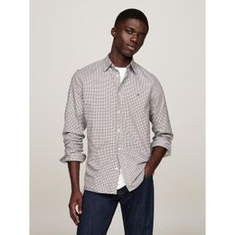 Tommy Hilfiger Langarmhemd »MICRO GINGHAM POPLIN SF SHIRT« Army Green / Optic White S - N-Gr N-Gr S Langarmhemd von Tommy Hilfiger