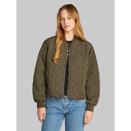 Calvin Klein Jeans Bomberjacke »LW QUILTED JACKET« mit Logodruck, mit Steppmuster Tarmac L (40) L (40) Jacke von Calvin Klein Jeans Womanswear