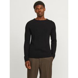 Jack & Jones JACK & JONES Rundhalspullover &raquo;JJPANNEL KNIT CREW NECK AW24&laquo; Black XXL XXL Pullover von Jack & Jones