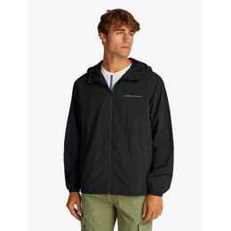 Tommy Jeans Herren Windbreaker &raquo;TJM WINDBREAKER EXT&laquo; mit Kapuze Mit Rundhalsausschnitt schwarz XL