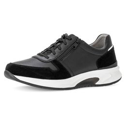 Gabor Rollingsoft Keilsneaker, Schnürschuh, Komfortschuh, Freizeitschuh, Weite G 1/2 (= weit) schwarz 8 (42) 8 (42) Sneaker mit der typischen...