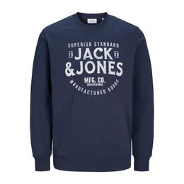 Jack & Jones PlusSize JACK & JONES PLUSSIZE Sweatshirt »JJJEANS SWEAT O-NECK PLS« Navy Blazer 3XL 3XL Sweater von Jack & Jones Plus Size