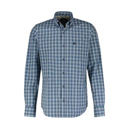 Lerros Karohemd mit Logo Stickerei crispy blue 3XL - N-Gr N-Gr 3XL Hemd von Lerros