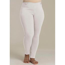 SANDGAARD Highwaist Leggings &raquo;Copenhagen&laquo; mit Viskose und Elasthan white 48 - N-Gr N-Gr 48 Leggings mit G&uuml;rtelschlaufen von SANDGAARD