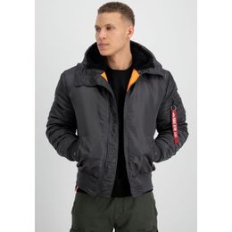 Alpha Industries Bomberjacke »MA-1 HOODED« mit Kapuze vintage grey XXL XXL Viele coole Details