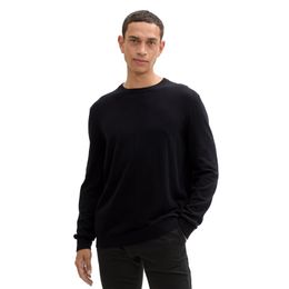 Tom Tailor Rundhalspullover mit recyceltem Kaschmir black M M Pullover von Tom Tailor