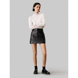 Calvin Klein Jeans A-Linien-Rock »FAUX LEATHER A-LINE MINI SKIRT« mit Logopatch CK Black L (40) L (40) Rock von Calvin Klein Jeans Womanswear