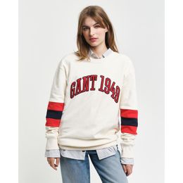Gant Sweatshirt &raquo;COLORBLOCK SLEEVE CNECK&laquo;, Color Blocked Details, unisex CREAM 3XL 3XL Rundhalssweatshirt von Gant