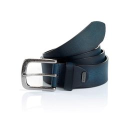 MONTI Ledergürtel »NASHVILLE« 4, 0 cm breit, Jeans-Casual, kürzbar, bis Gr. 150 cm navy uni