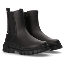 Tommy Hilfiger Chelseaboots Chelseaboots, Stiefel, Winterstiefel mit modischer Plateau Sohle schwarz 30 30 Cooler Chelseaboots mit Stretcheinsatz...