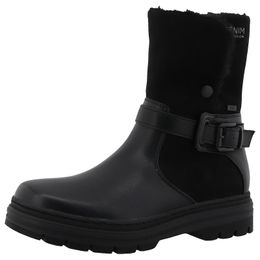 Tom Tailor Winterstiefelette, Blockabsatz, Winterboots, Stiefelette mit Zierschnalle schwarz 42 42 Robuste Stiefelette mit praktischem...