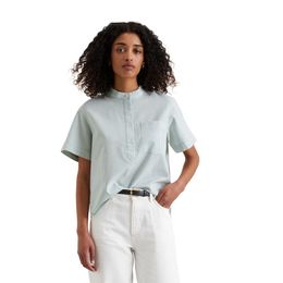 Marc O'Polo MARC O'POLO DENIM Kurzarmbluse Light Blue L L Gestreifte Bluse von Marc O'Polo Denim