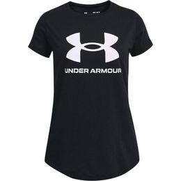 Under Armour T-Shirt »Mädchen UA Sportstyle Kurzarm-Oberteil mit Grafik« schwarz S S Der superweiche Baumwollmix bietet den ganzen Tag lang...