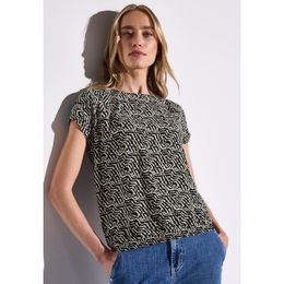 Street One Print-Shirt mit floralem Muster Black 44 44 Gemustertes Shirt von Street One