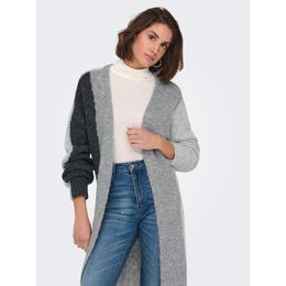 Only Strickjacke »ONLGRO LIFE LS BLOCK CARDIGAN KNT« Medium Grey Melange Pattern:Dark Grey Melange/Light Grey Melange S (36) S (36) Gestrickter...