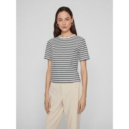 Vila Kurzarmshirt &raquo;VISOLA S/S T-SHIRT - NOOS&laquo; Navy Blazer Stripes:SNOW WHITE S S Shirt von Vila