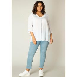 Base Level Curvy Klassische Bluse mit V-Ausschnitt white 54 (56) 54 (56) Bluse von Base Level