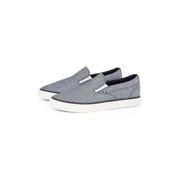 Tommy Hilfiger Slip-On Sneaker »TH HI VULC LOW SLIP ON CH«, Freizeitschuh, Schlupfschuh, Halbschuh mit seitlichen Gummizügen dunkelblau 48 48...