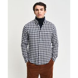 Gant Langarmhemd »REG FLANNEL CHECK SHIRT« RICH BLUE S - N-Gr N-Gr S Hemd von Gant