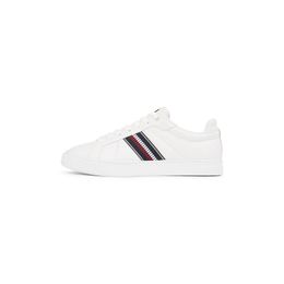 Tommy Hilfiger Plateausneaker »ICON COURT SNEAKERS STRIPES«, Schnürschuh, Freizeitschuh, Halbschuh mit Tommy-Streifen ecru 41 41 Plateausneaker in...